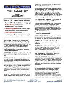 Accent Paint Tech Data Sheet